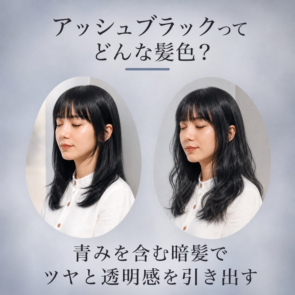 アッシュブラックってどんな髪色？人気のヘアカラー23選を大公開！ | LICOLO