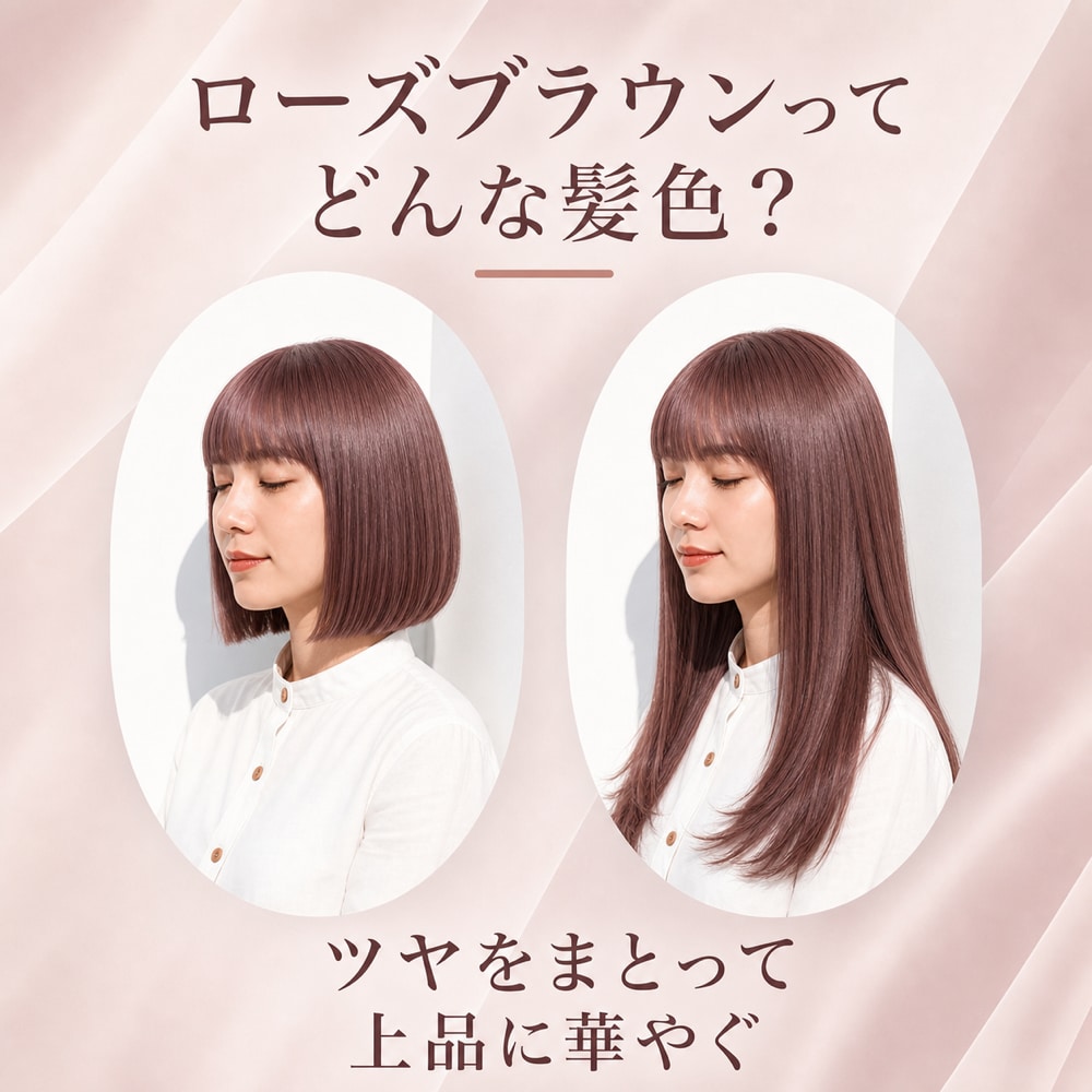 ローズブラウンってどんな髪色？人気のヘアカラー12選を大公開！ | LICOLO