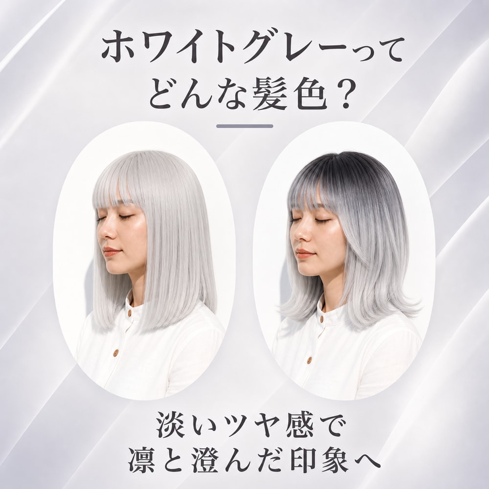 ホワイトグレーってどんな髪色？人気のヘアカラー12選を大公開！ | LICOLO